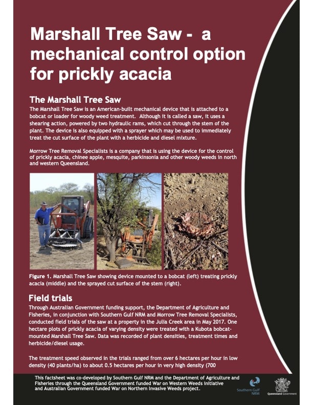 Queensland Marshall Tree Saw Case Study - Marshall Tree Saw